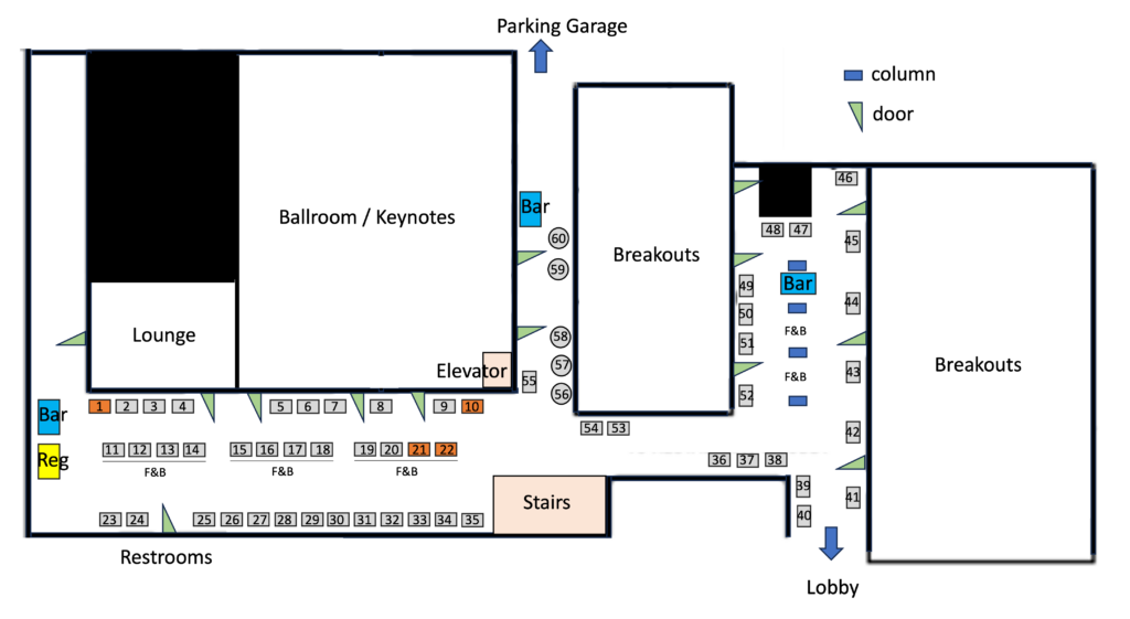 2024 Annual Conference Exhibitor & Sponsor Map