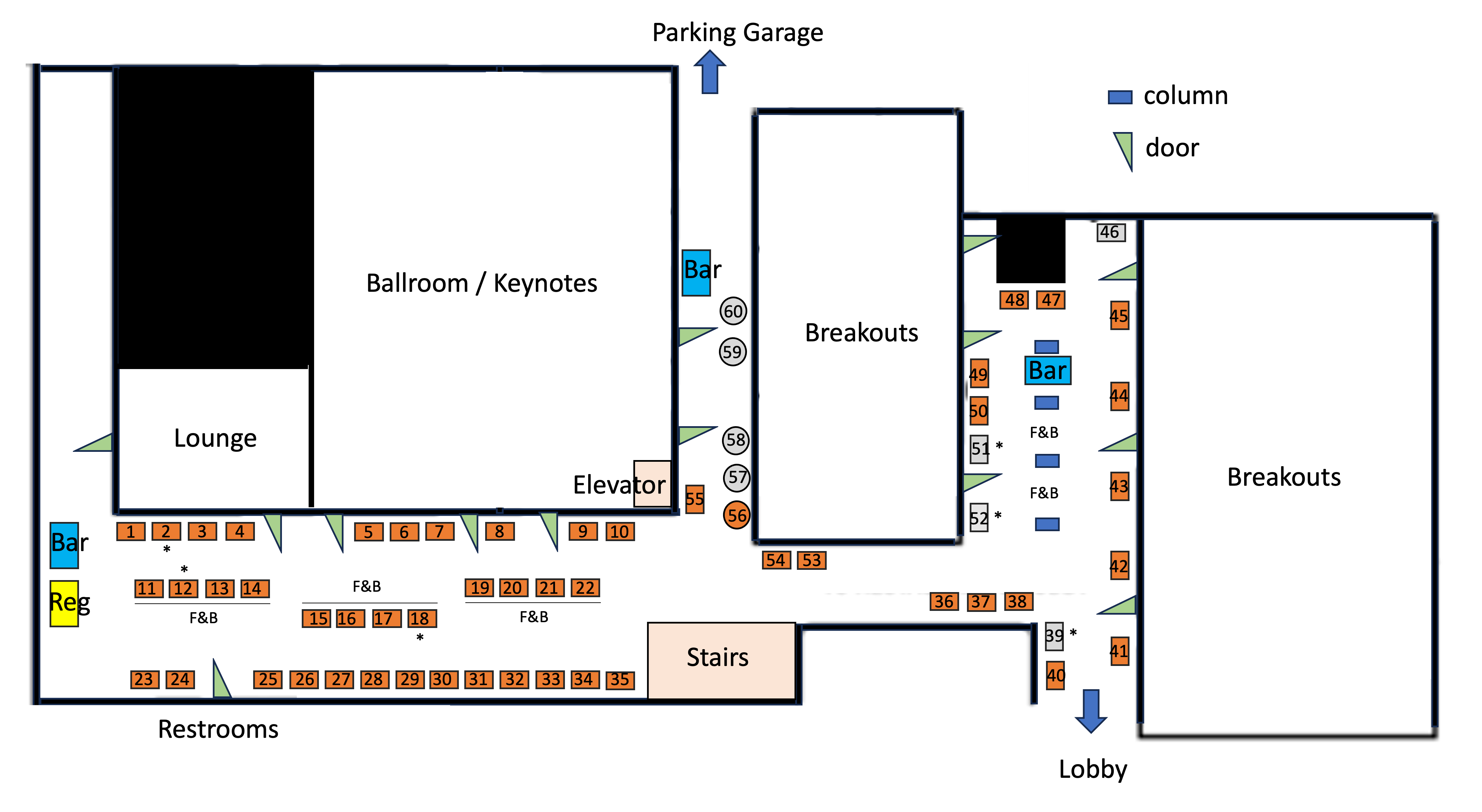2024 Annual Conference Exhibitor & Sponsor Map