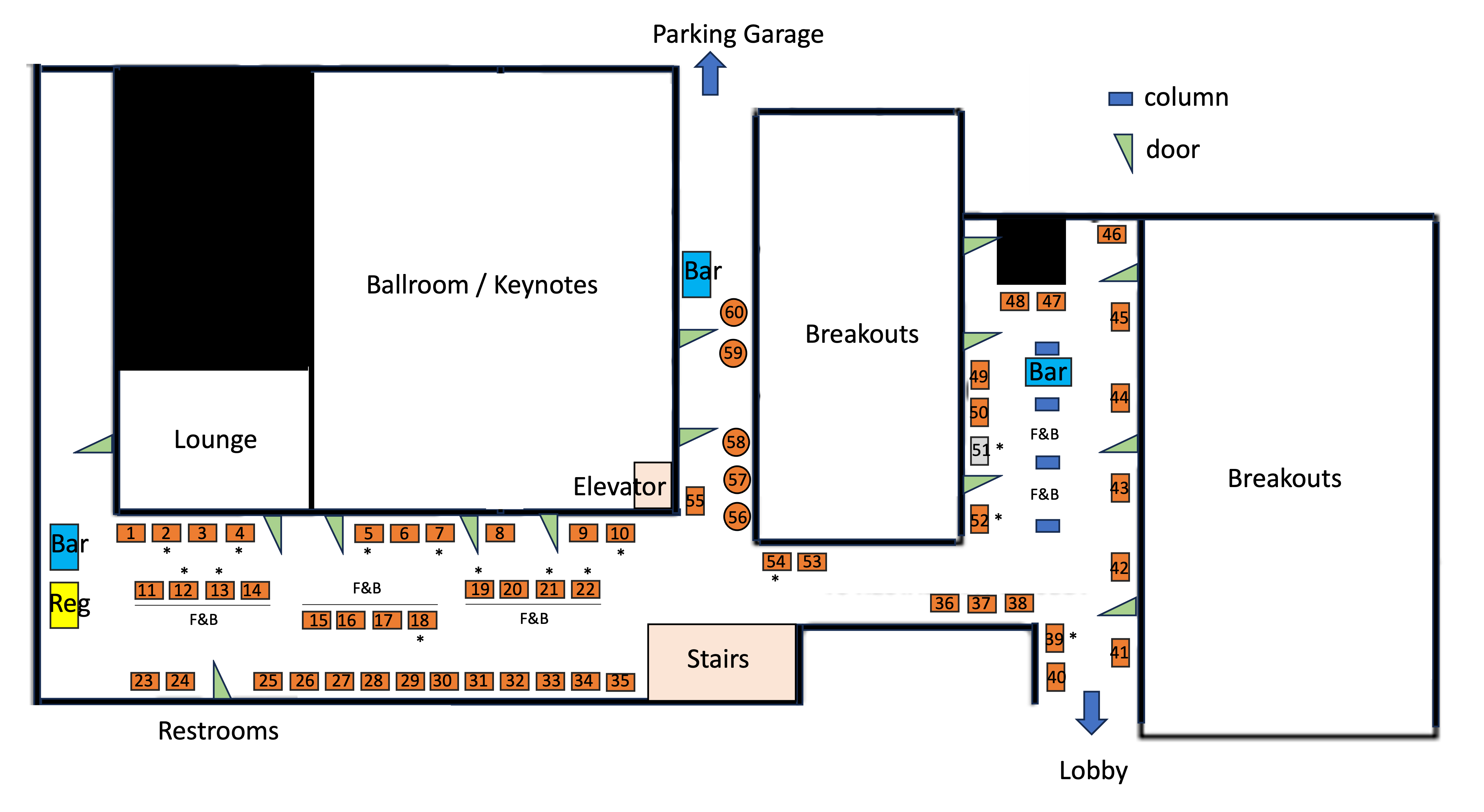 2024 Annual Conference Exhibitor & Sponsor Map
