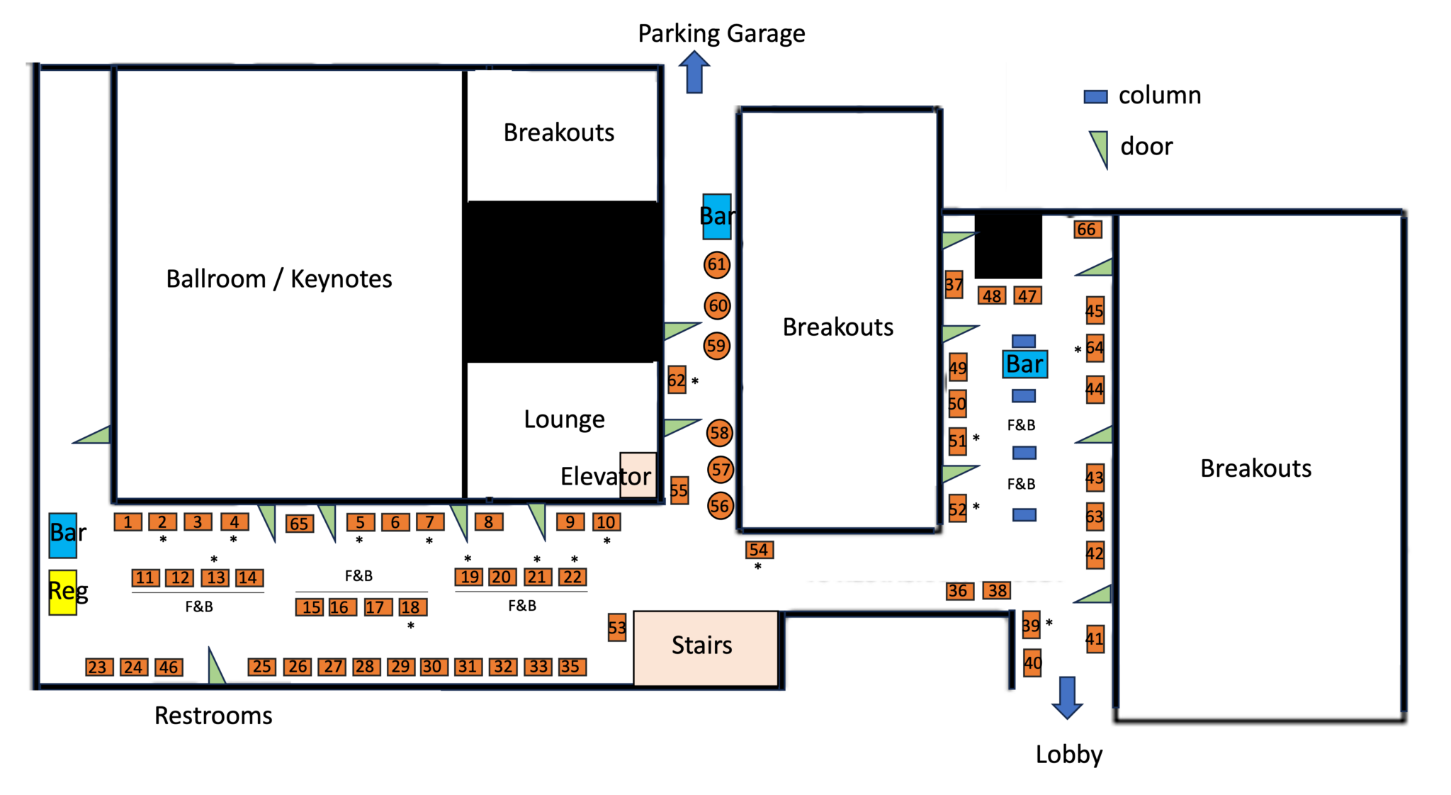 2024 Annual Conference Exhibitor & Sponsor Map