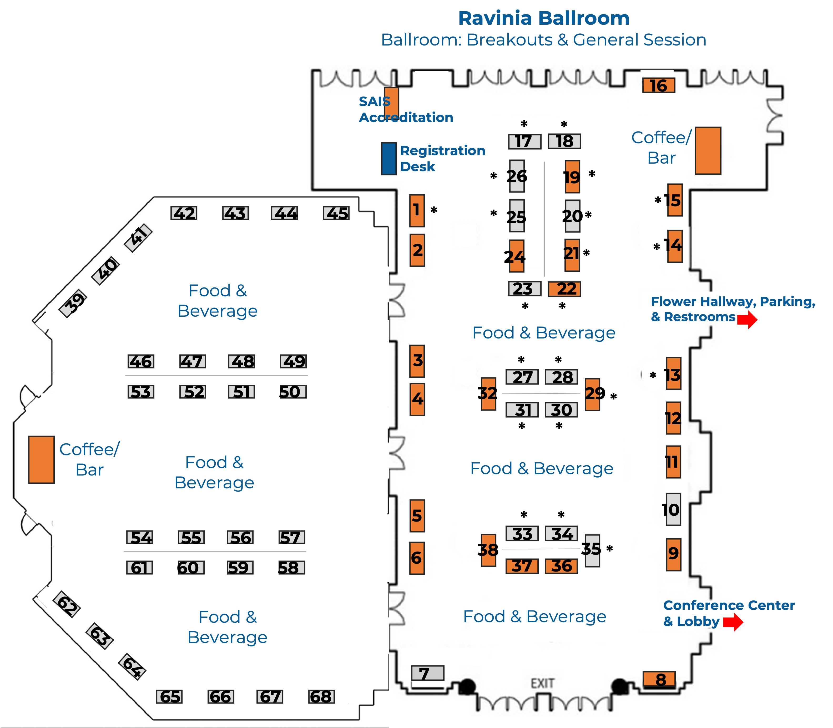 2025 Annual Conference Exhibitor & Sponsor Map