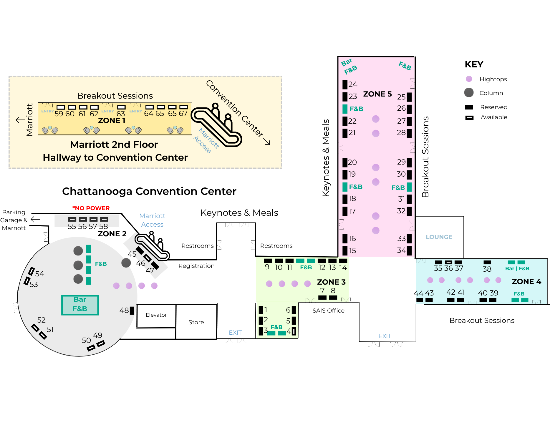 2026 Annual Conference Exhibitor & Sponsor Map